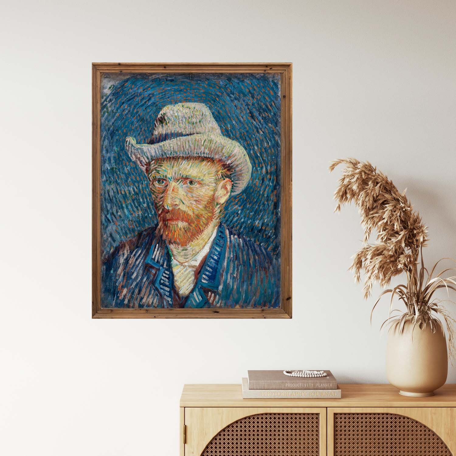 Van Gogh Self Portrait With Grey Felt Hat Wall Art Painting PRINTABLE ...