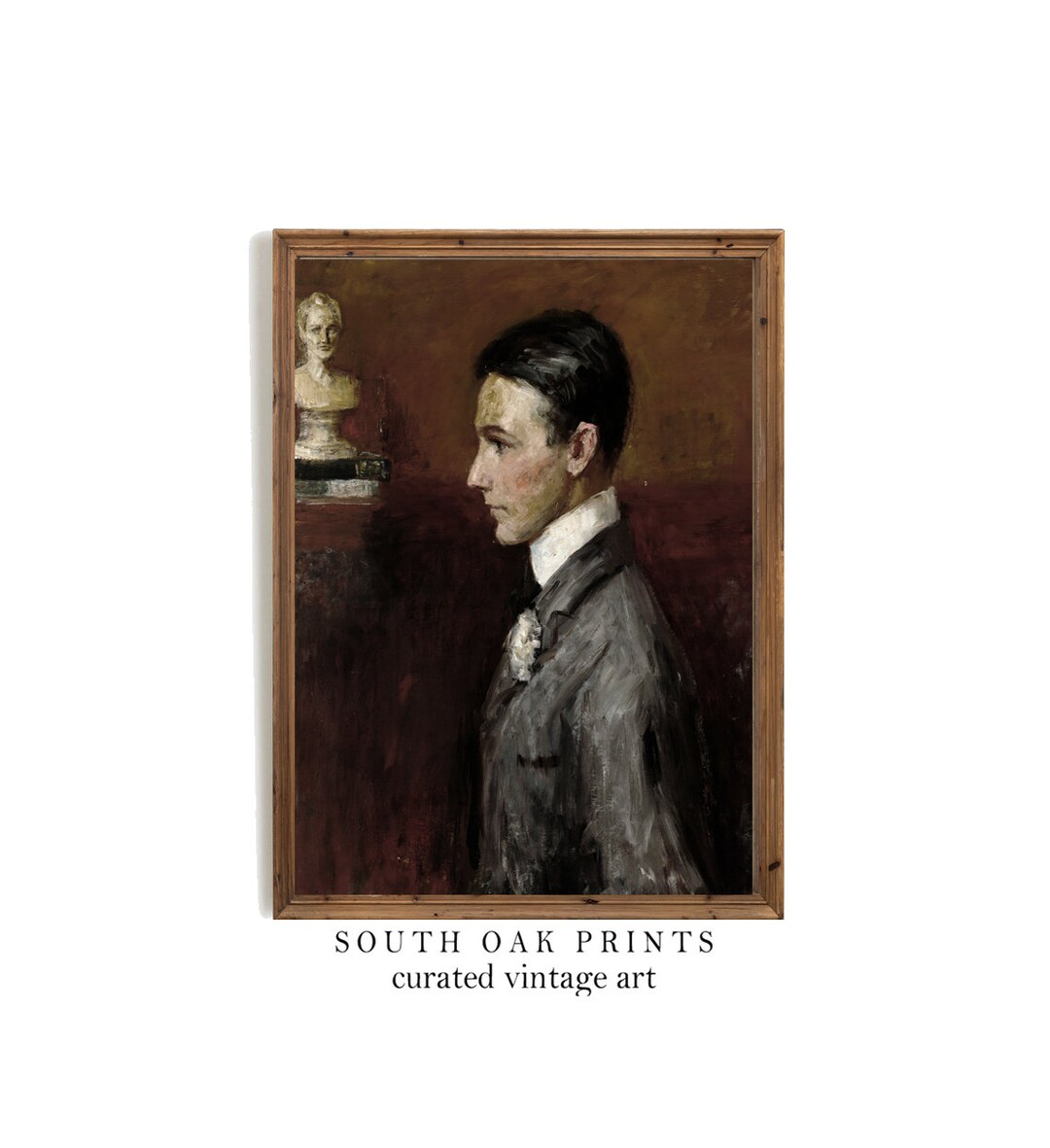 Portrait Painting | Portrait of a Young Man Antique Vintage Classic ...