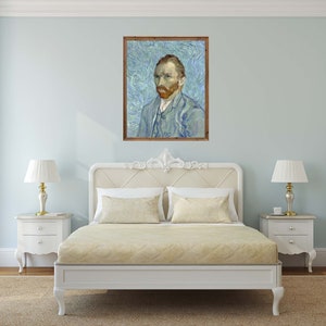 Van Gogh Self Portrait Blue Wall Art Painting PRINTABLE Digital FILE ...