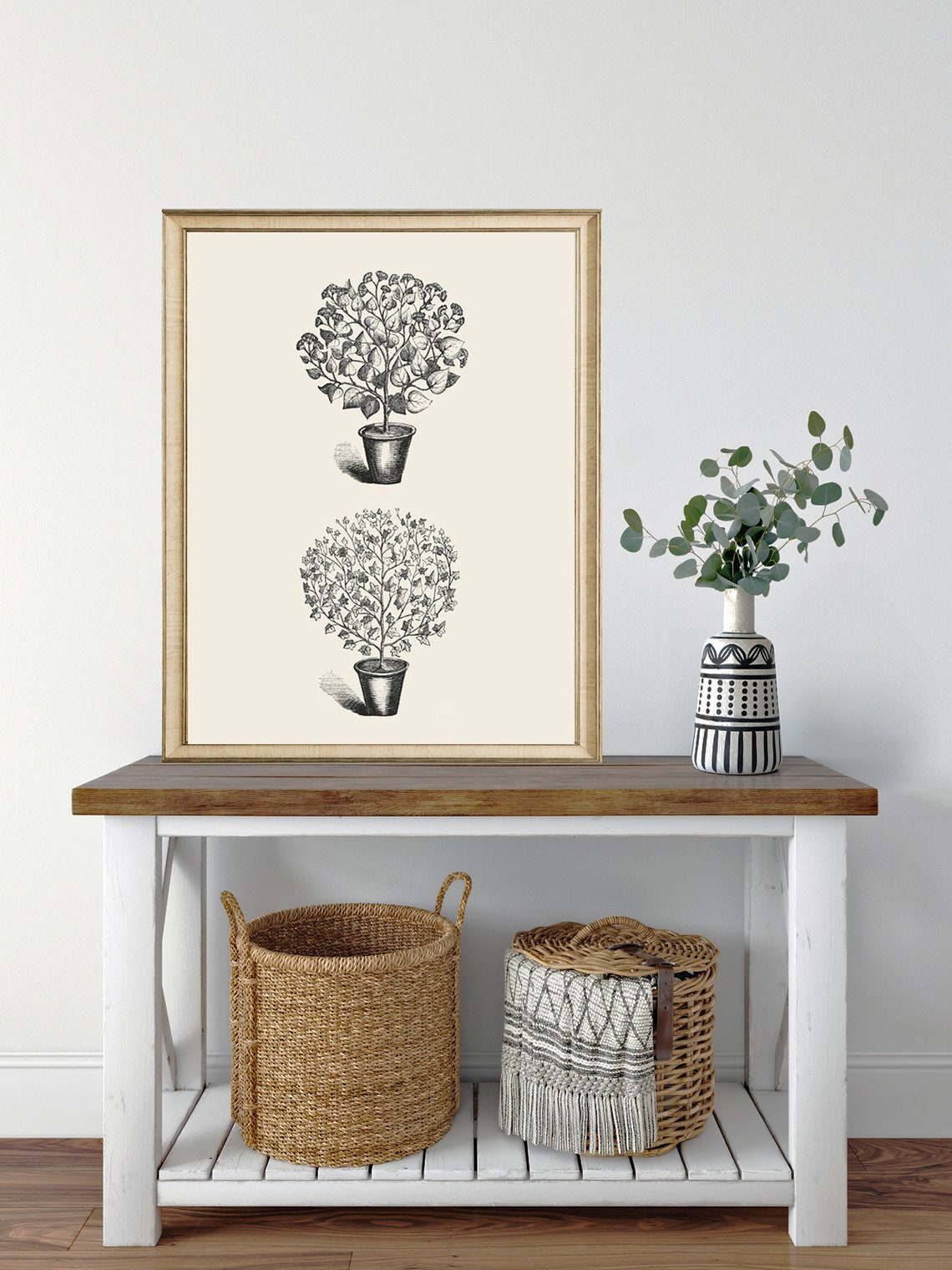 Vintage Ivy Botanical Print PRINTABLE Antique Flower - Etsy