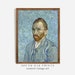 Van Gogh Self Portrait Blue Wall Art Painting PRINTABLE Digital FILE ...