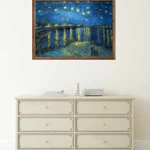 Van Gogh Starry Night Over the Rhone Wall Art Famous Painting PRINTABLE ...