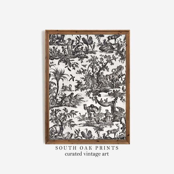 Antique French Toile - Etsy