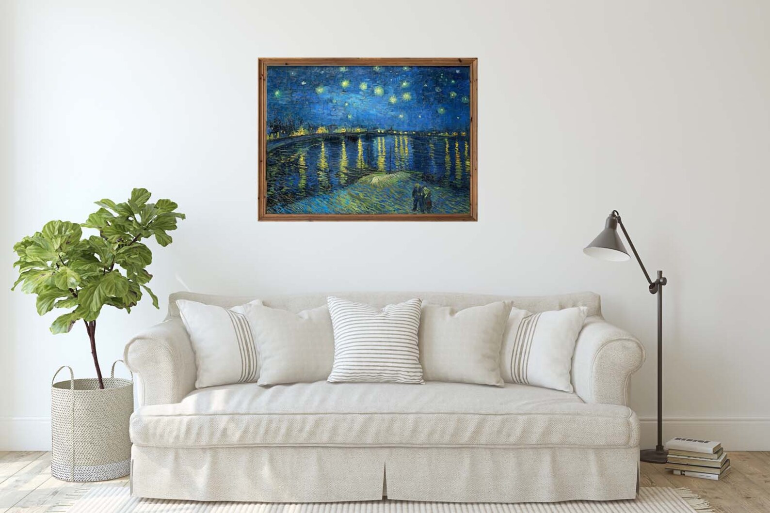 Van Gogh Starry Night Over the Rhone Wall Art Famous Painting PRINTABLE ...