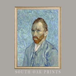 Van Gogh Self Portrait Blue Wall Art Painting PRINTABLE Digital FILE ...