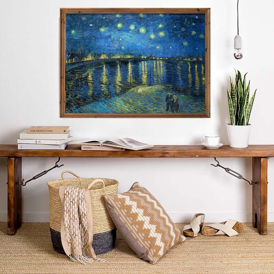Van Gogh Starry Night Over the Rhone Wall Art Famous Painting PRINTABLE ...