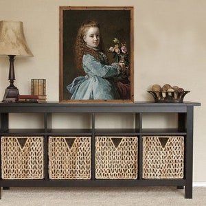 Girl Child Painting | Vintage Print Downloadable PRINTABLE FILE ...