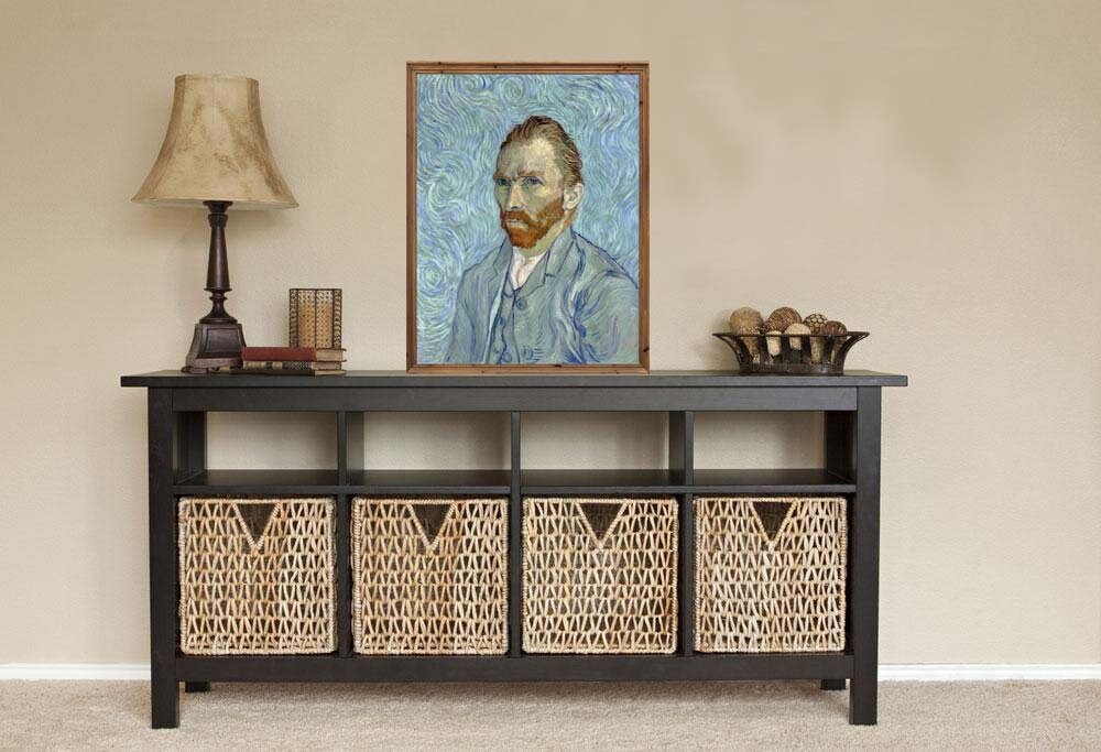 Van Gogh Self Portrait Blue Wall Art Painting PRINTABLE Digital FILE ...