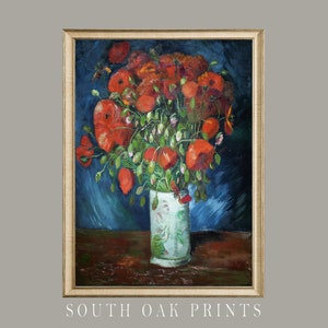 Van Gogh Vase With Poppies Painting PRINTABLE Digital FILE Download ...