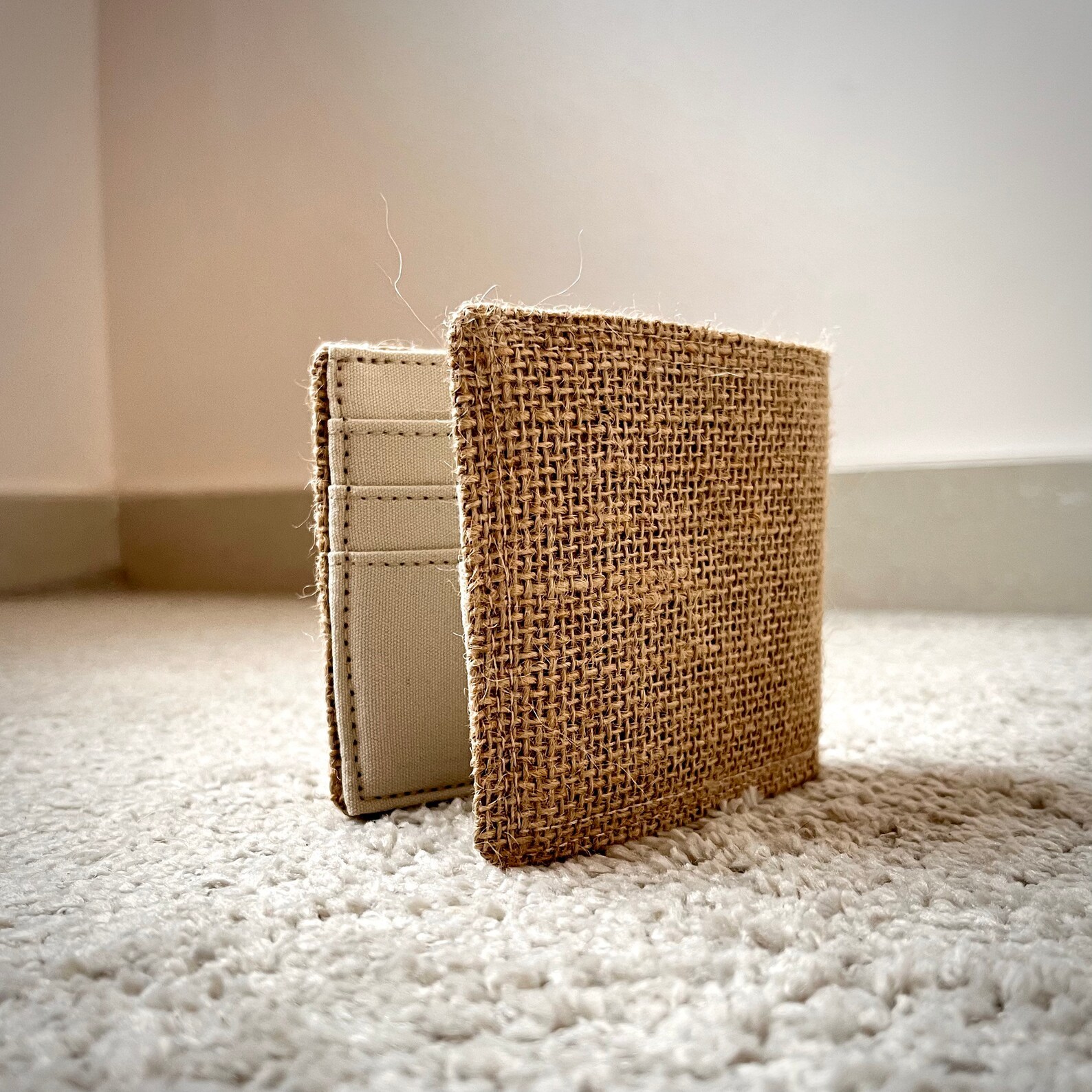 Handmade Minimalist Wallet Unisex Made With Jute - Etsy