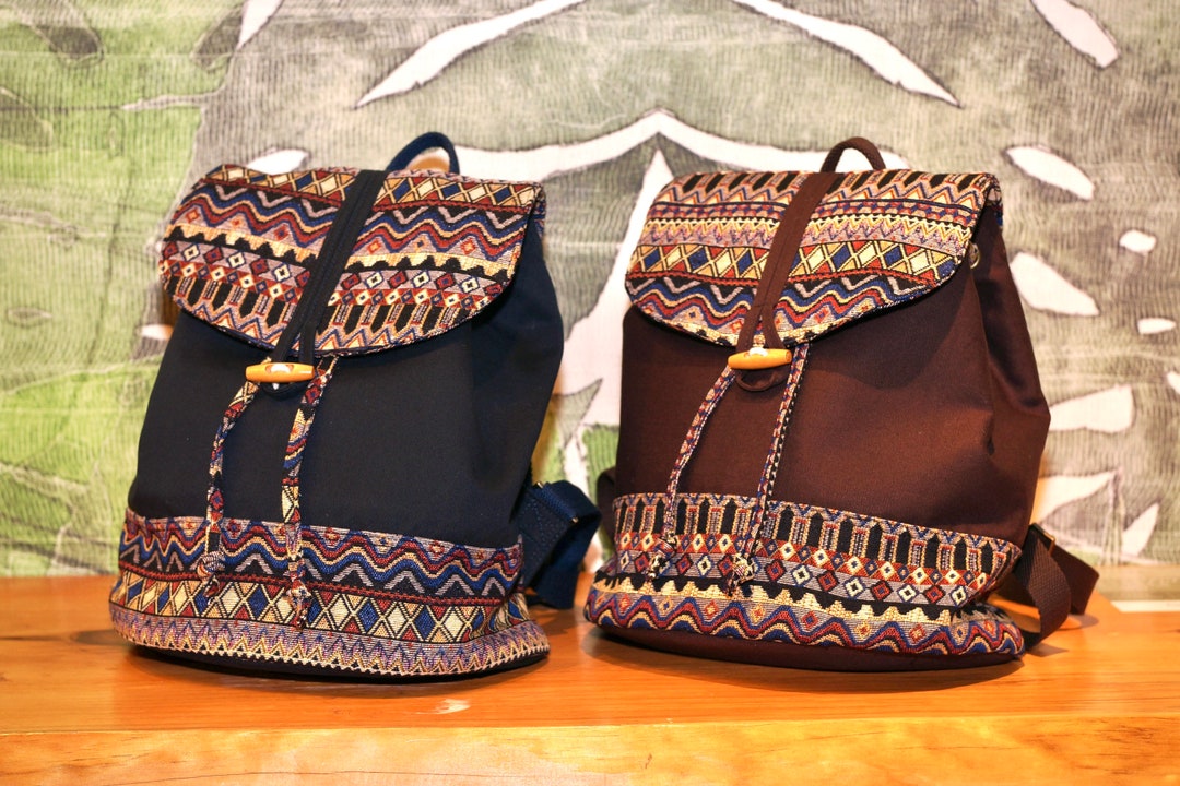 Bohemian Indigenous Pattern Daypack Casual Boho Backpack - Etsy