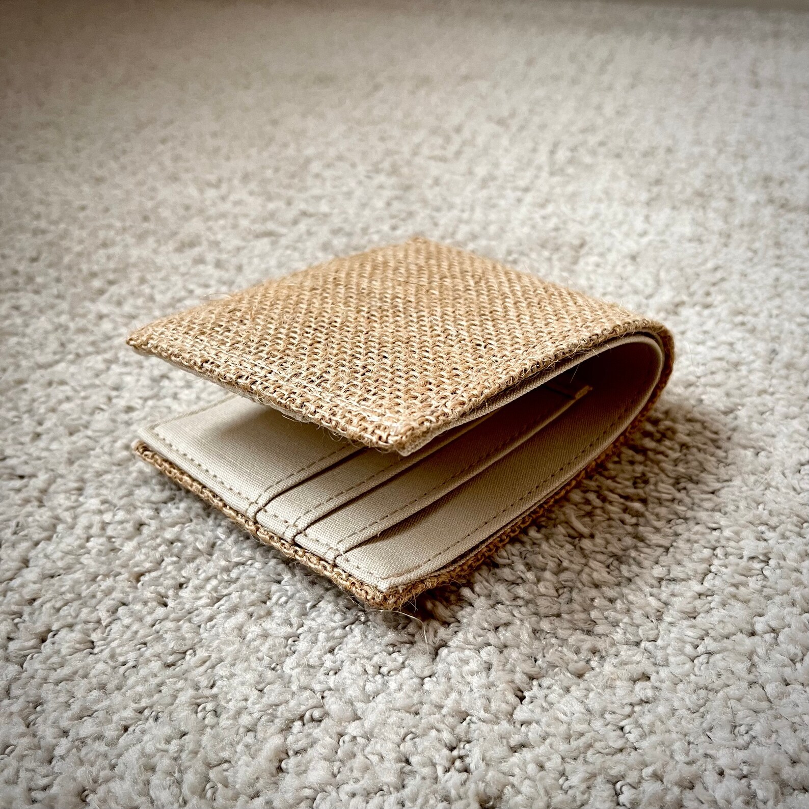 Handmade Minimalist Wallet Unisex Made With Jute - Etsy