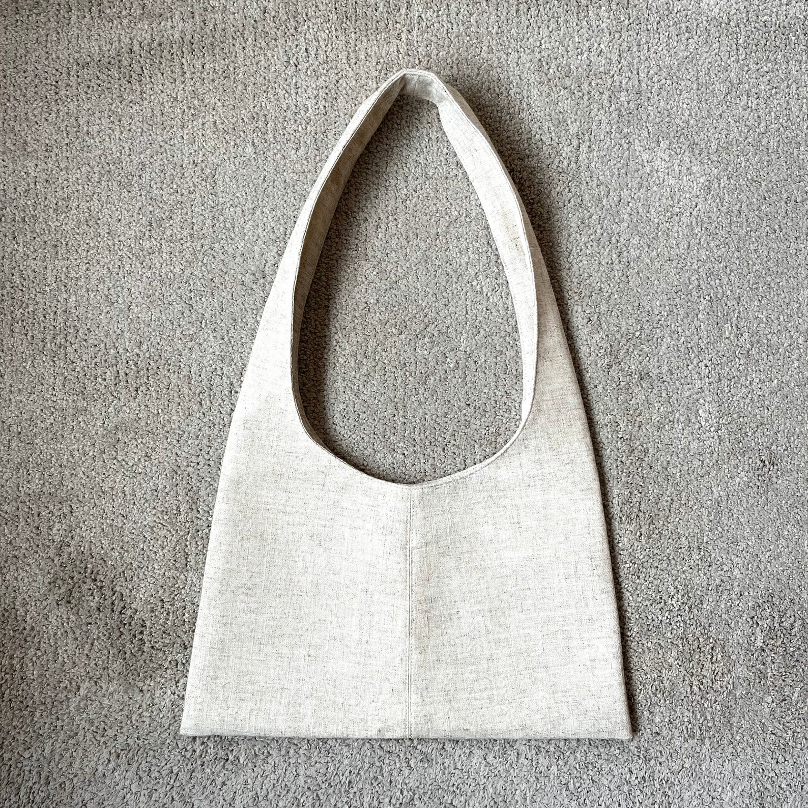 Handmade Linen Monk Bag Minimalist Unisex Natural Fabric - Etsy