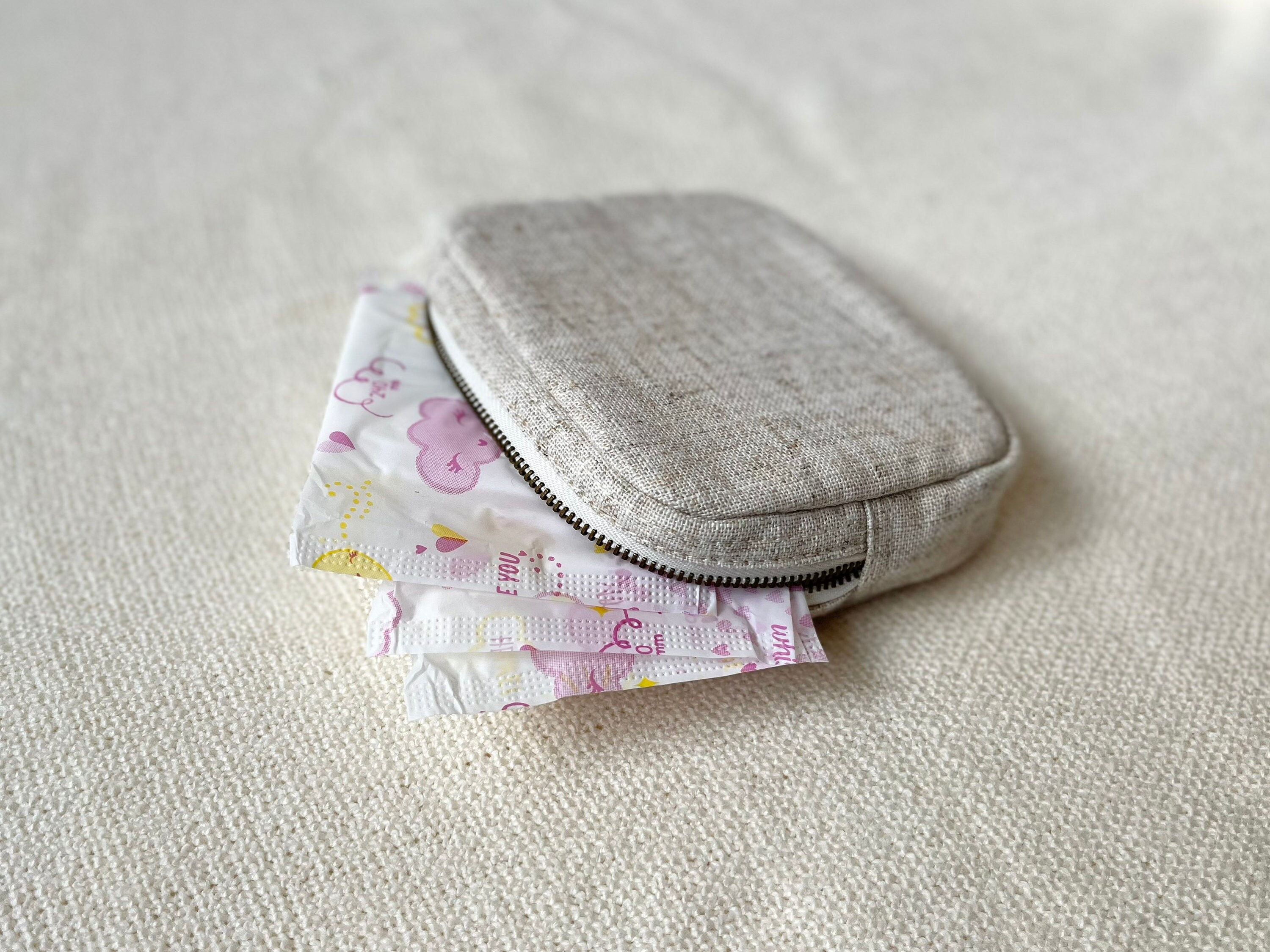 Handmade Linen Sanitary Napkin Storage Pouch - Etsy