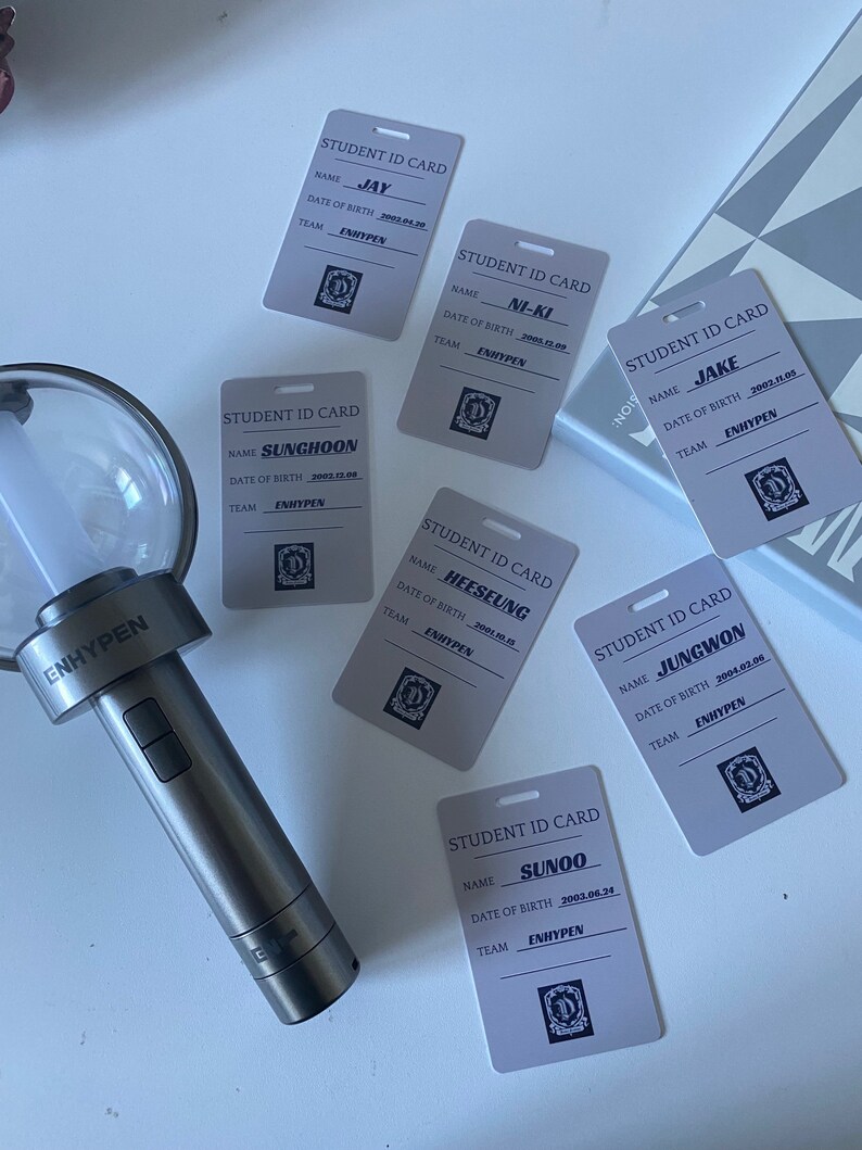 Enhypen ID Card Kpop - Etsy