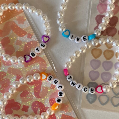 Twice What is Love Bracelet Custom Y2K Kpop Beaded Jewelry - Etsy