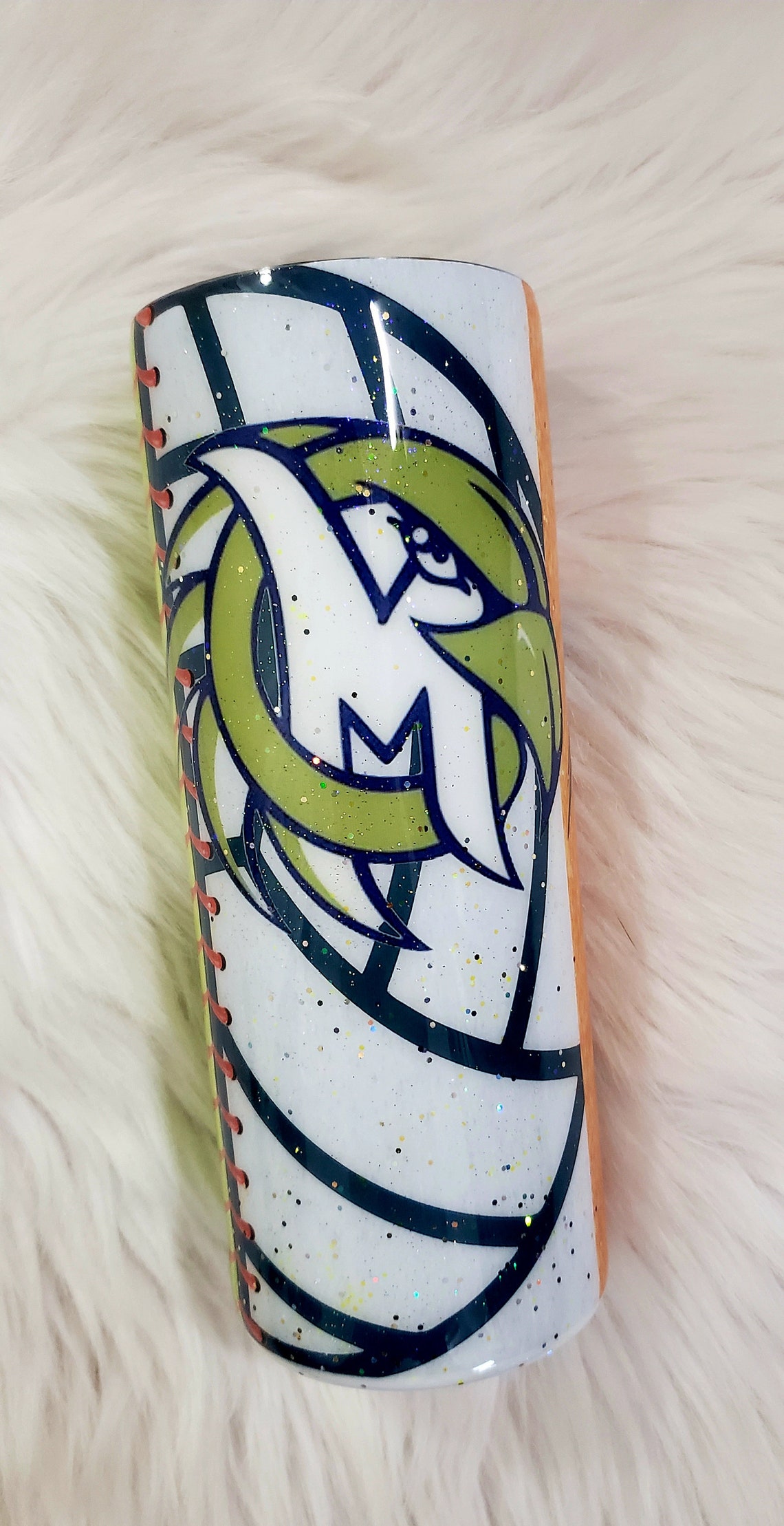 Customizable Sports School Logo Tumbler | Volleyball | Basketball ...