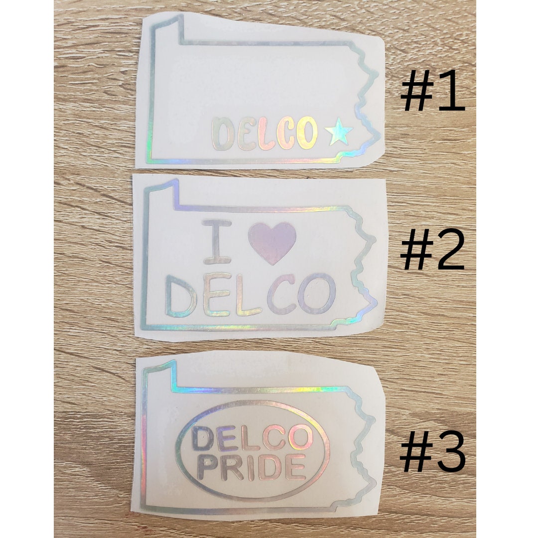 Delco Vinyl Decal Choose Design Indoor/outdoor Use - Etsy