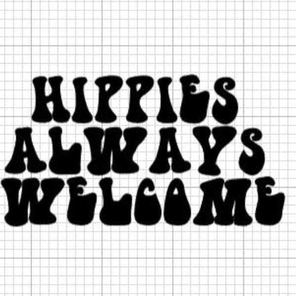Hippies Always Welcome - Etsy