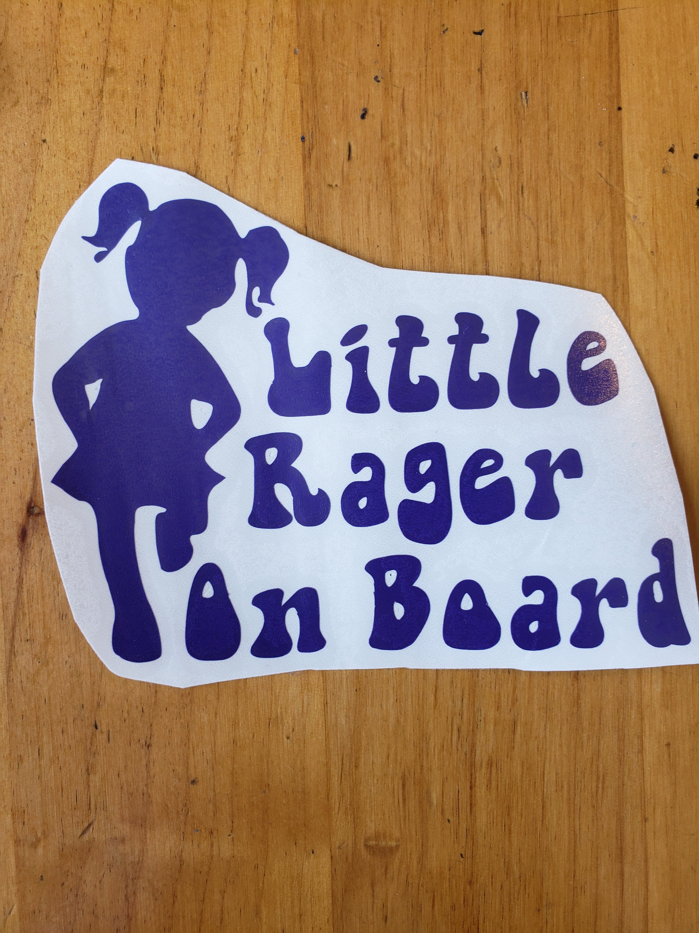 Little Rager on Board Vinyl Decal Indoor/outdoor Use - Etsy