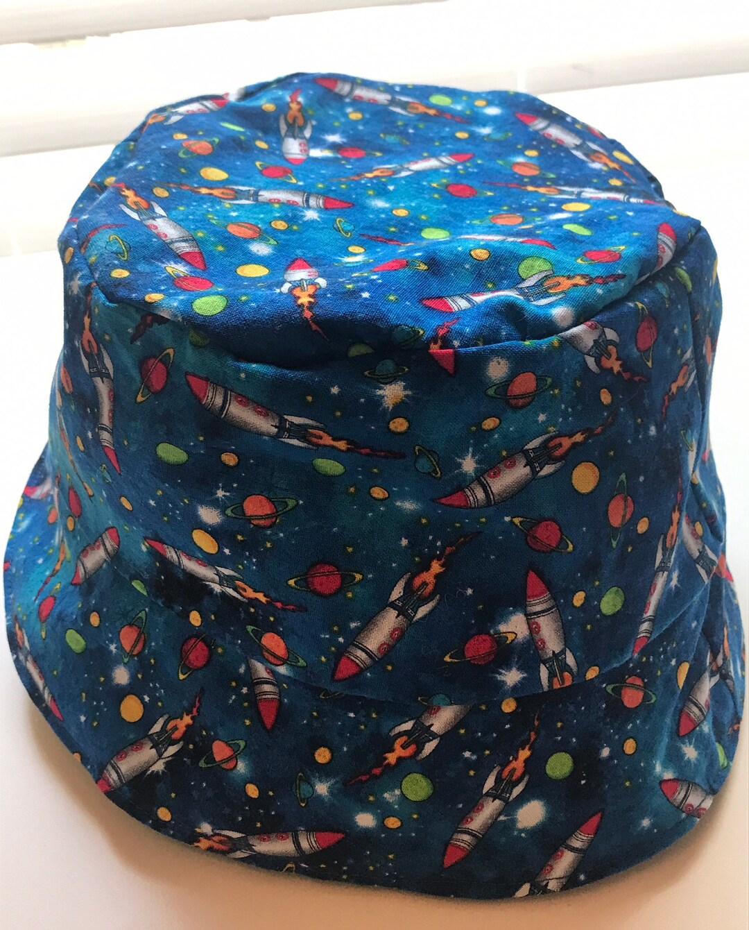 Outer Space Rocket Spaceship Lined Bucket Hat - Etsy