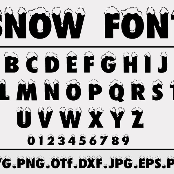 Dripping Ice Font Svg - Etsy