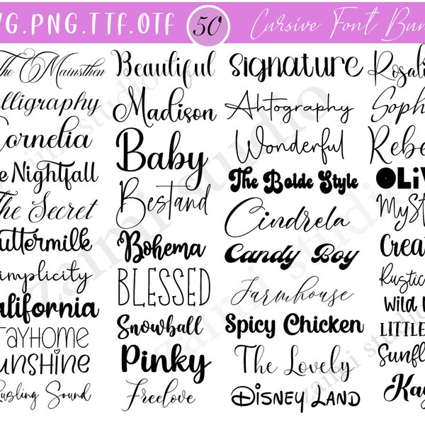 Svg Fonts - Etsy