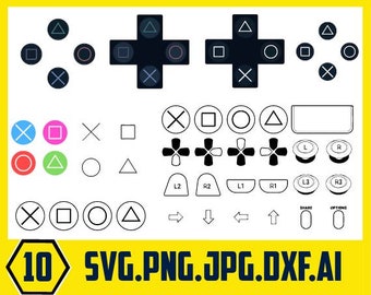 Ps5 Buttons Svg - Etsy New Zealand