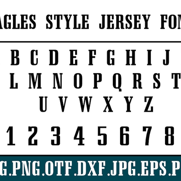 Philadelphia Eagles Font - Etsy