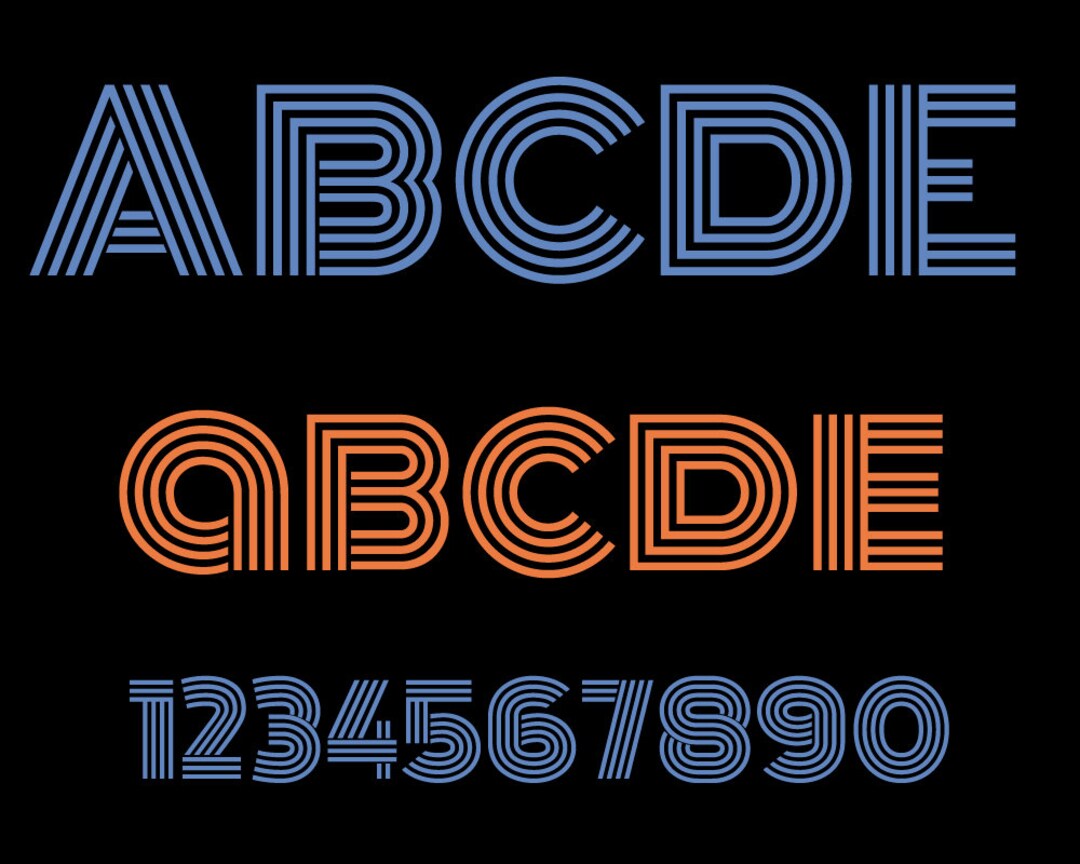 Round Font Svg, Round Font, Round Font Png, Round Letters Svg, Round ...