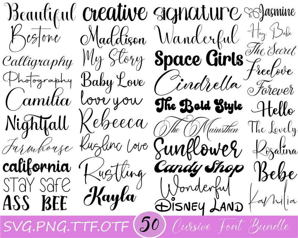 Pretty Fonts For Girls