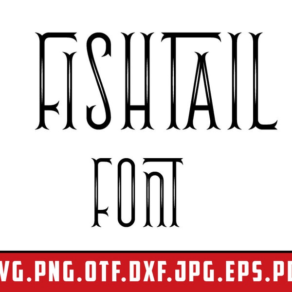 Fishtail Monogram Svg - Etsy