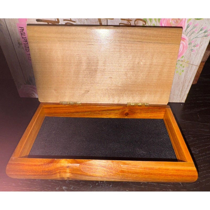 Curly Mapke Bocote Small Wooden Box - Etsy