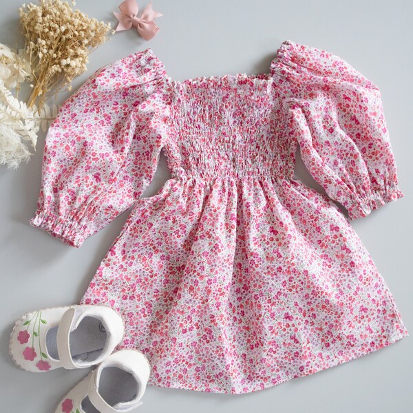 Kids Smocked Dress Sewing Pattern - Etsy