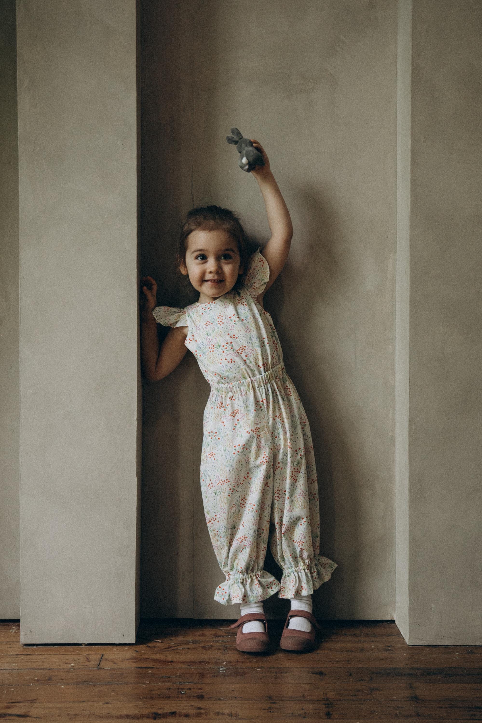 Ashley Overalls Sewing Pattern: Girls Sizes 1-10 (print at Home, A0 ...