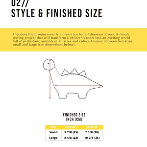 Brontosaurus Sewing Pattern: Linen Dinosaur Toy (PDF Pattern) - Etsy