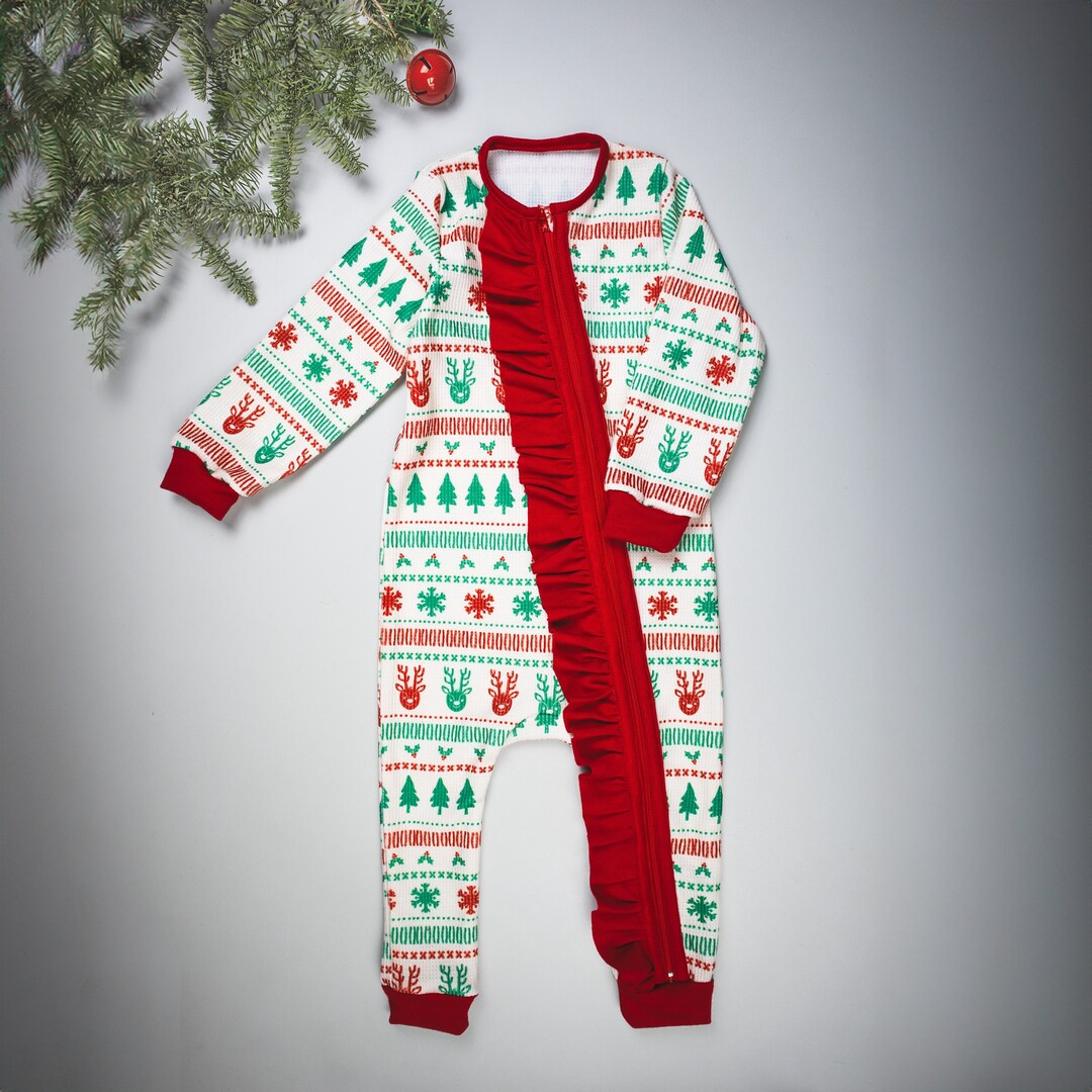 Ruffle Zip Sleeper PDF Sewing Pattern A4 A0 Projector Formats Baby and ...