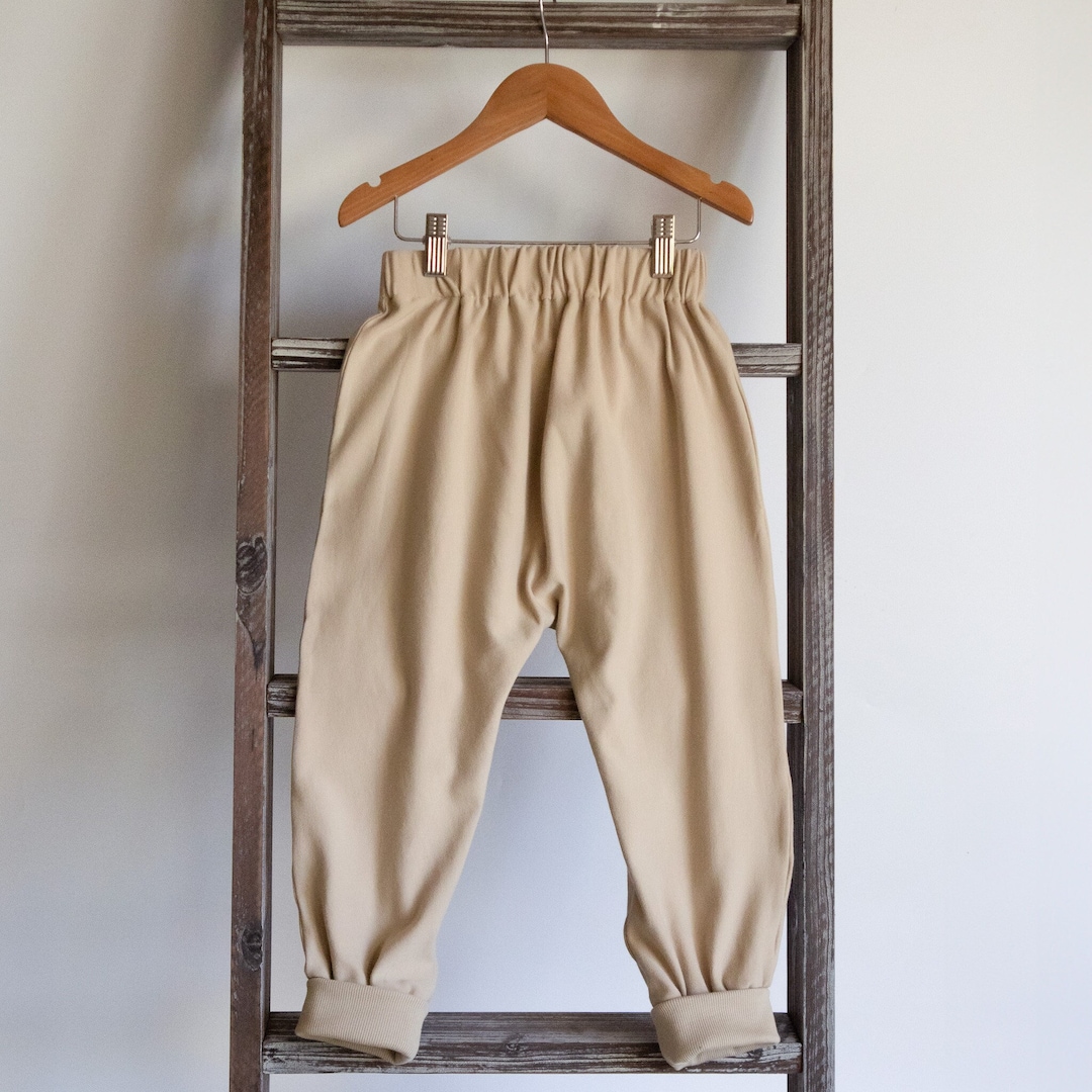 Easy Slouchy Pants Sewing Pattern | A4, A0 and Projector Formats | Baby ...