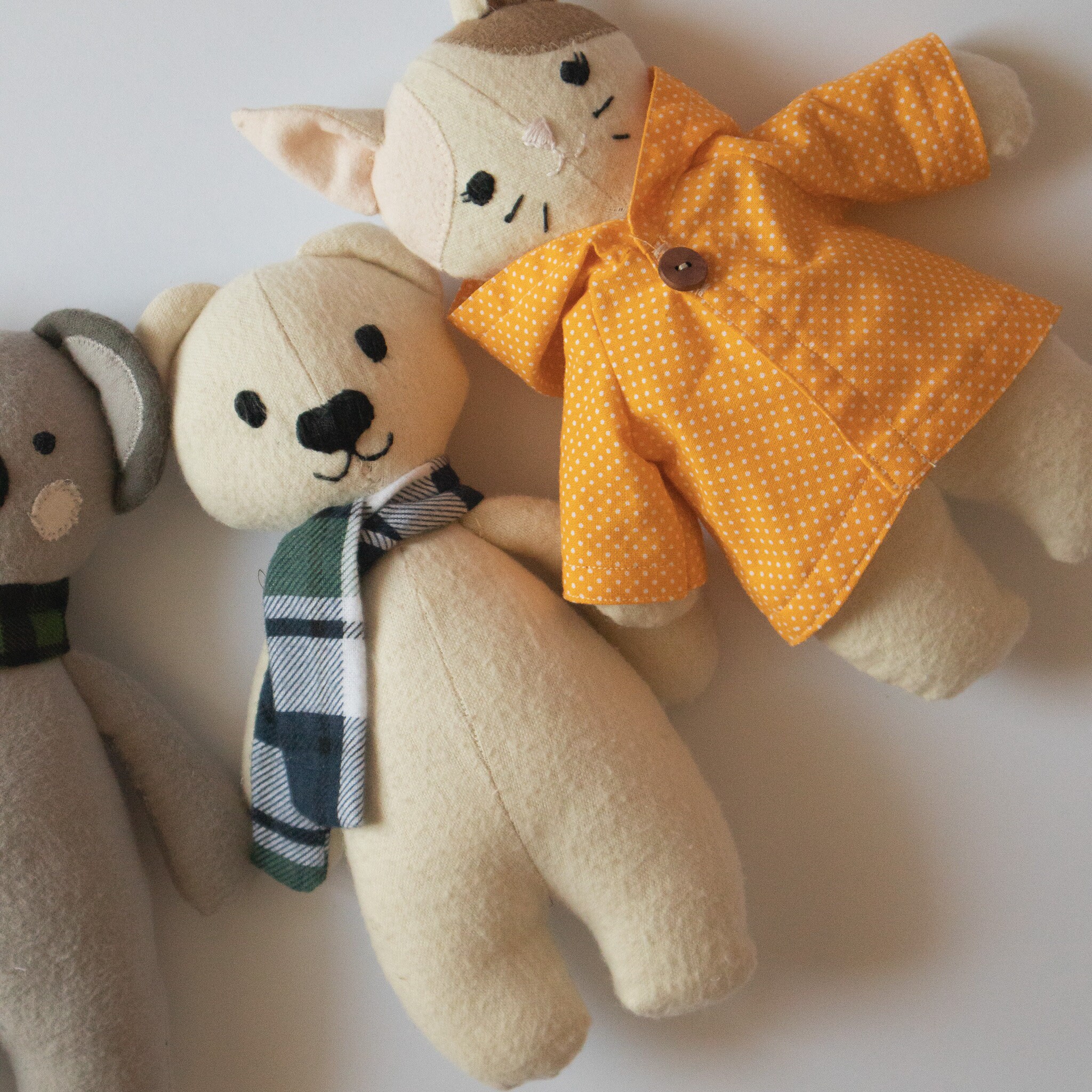 Stuffed Animal Sewing Pattern Bundle: Bear, Bunny, Cat, Koala (PDF) - Etsy