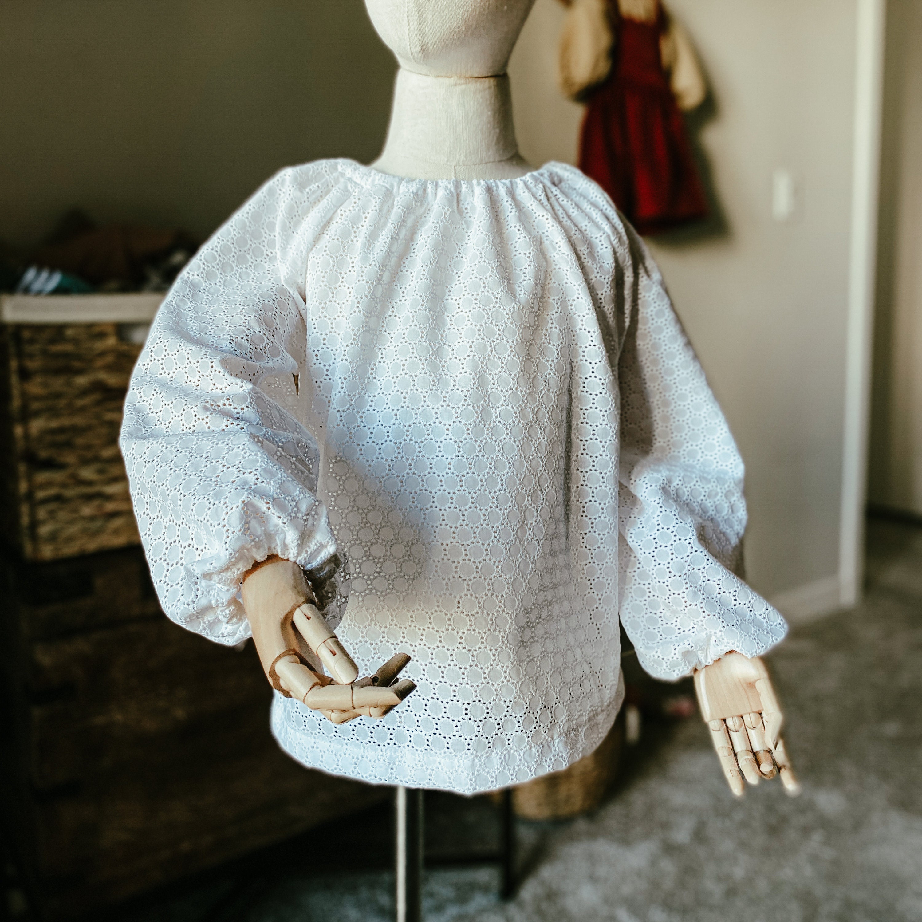 Easy Balloon Sleeve Blouse Sewing Pattern A4 A0 and | Etsy