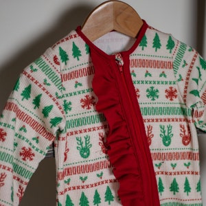 Ruffle Zip Sleeper PDF Sewing Pattern | A4 A0 Projector Formats | Baby ...