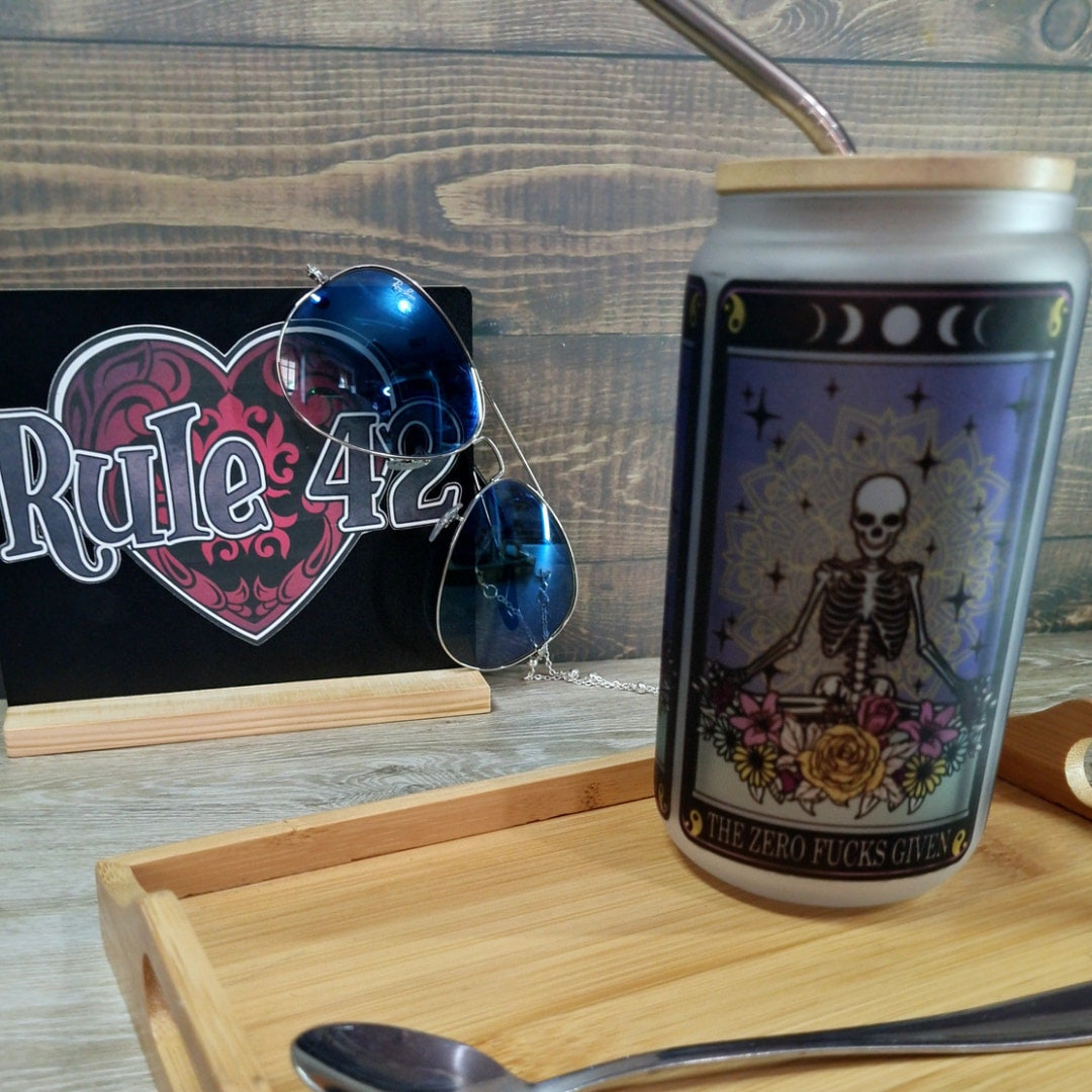 Tarot Card Cup the Zero Fucks Given Card, Tarot Card Cup, Tarot Glass ...