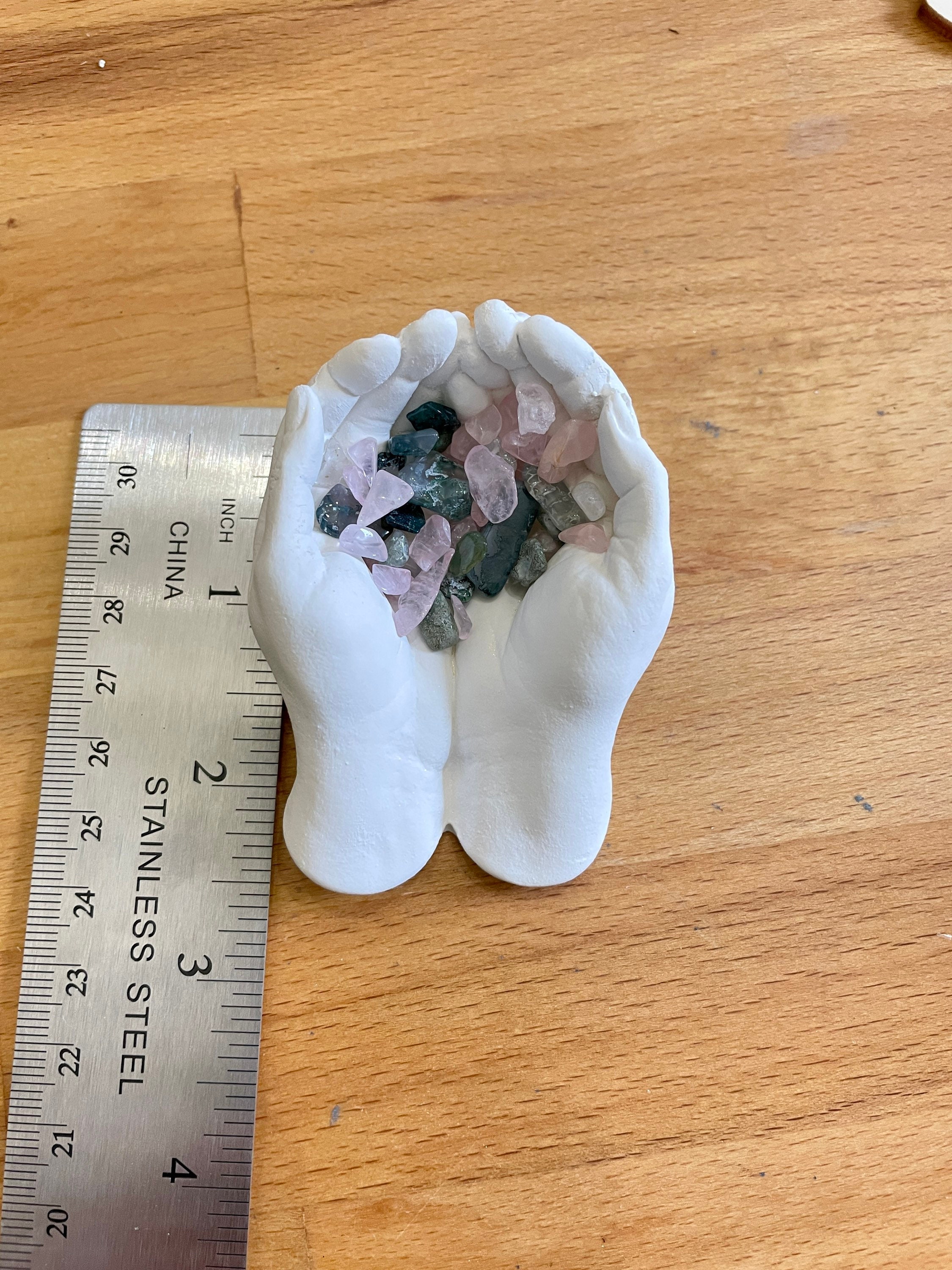 Gypsum Cement Stone Hands Display Hands Hands of God Giving - Etsy