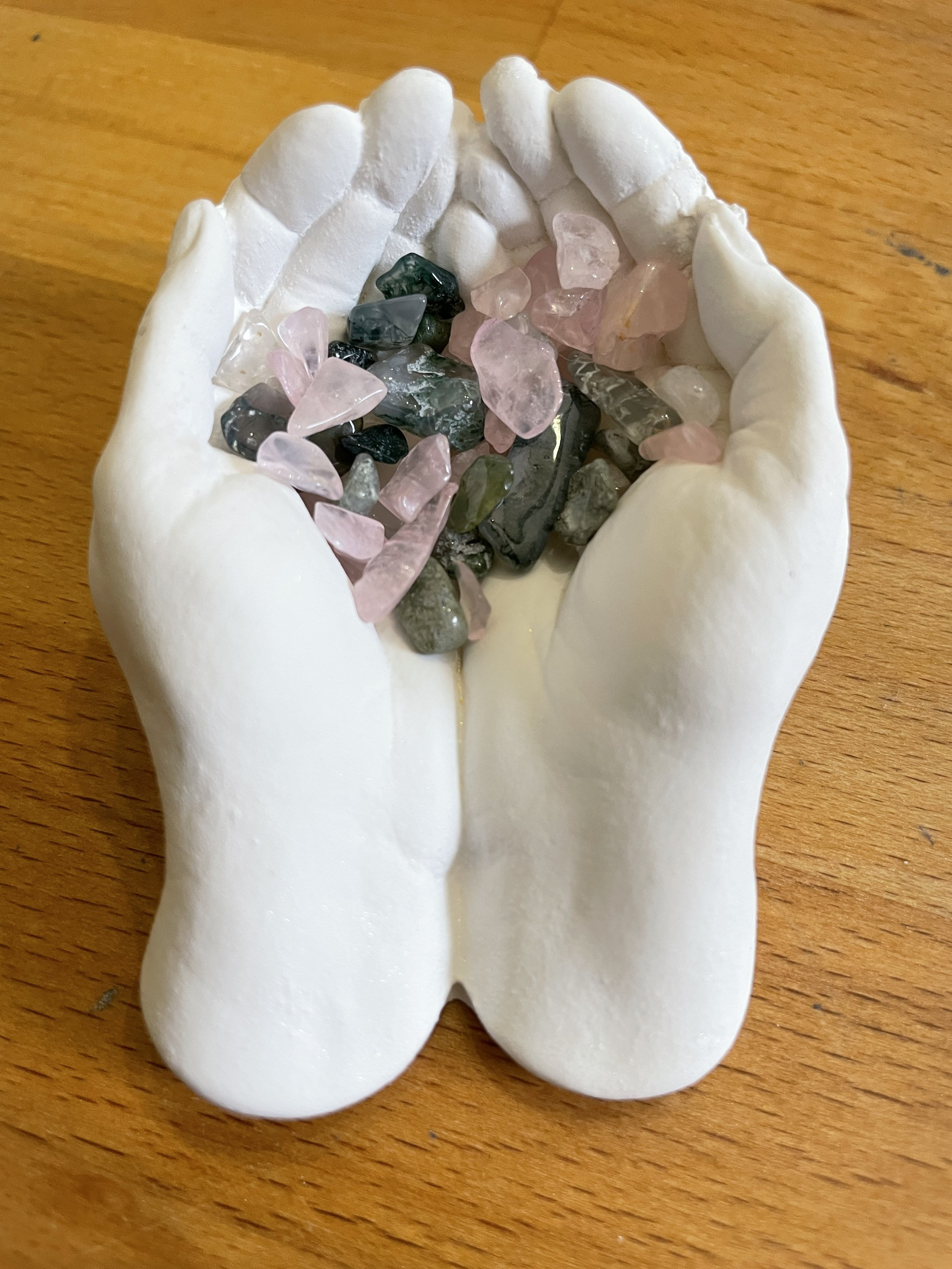 Gypsum Cement Stone Hands Display Hands Hands of God Giving - Etsy