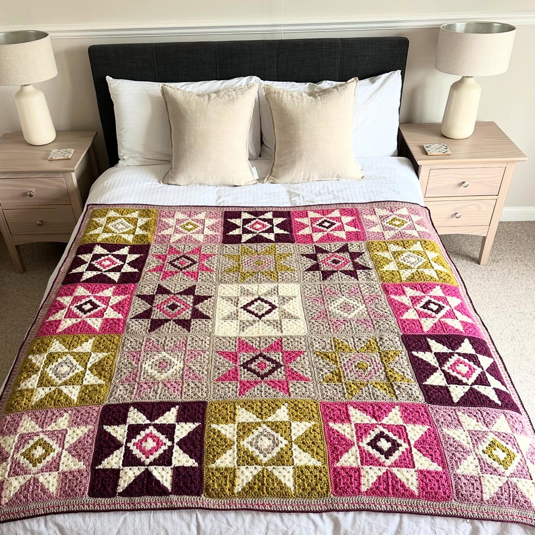 Quiet Sky Crochet Blanket Pattern PDF – Stylecraft Edition - Modern ...