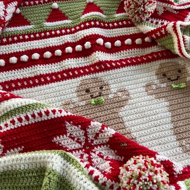 Christmas Eve Wishes Crochet Blanket Pattern Madebyanita - Etsy