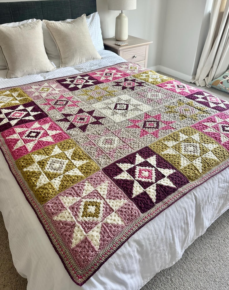 Quiet Sky Crochet Blanket Pattern PDF – Stylecraft Edition - Modern ...