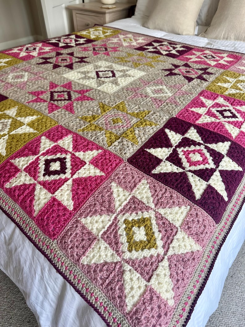 Quiet Sky Crochet Blanket Pattern PDF – Stylecraft Edition - Modern ...