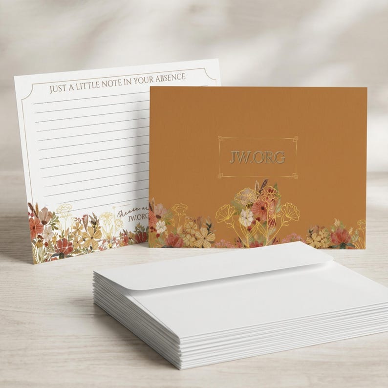 In Your Absence JW Letter Writing Cards Postcard Bundles, Sorry We ...