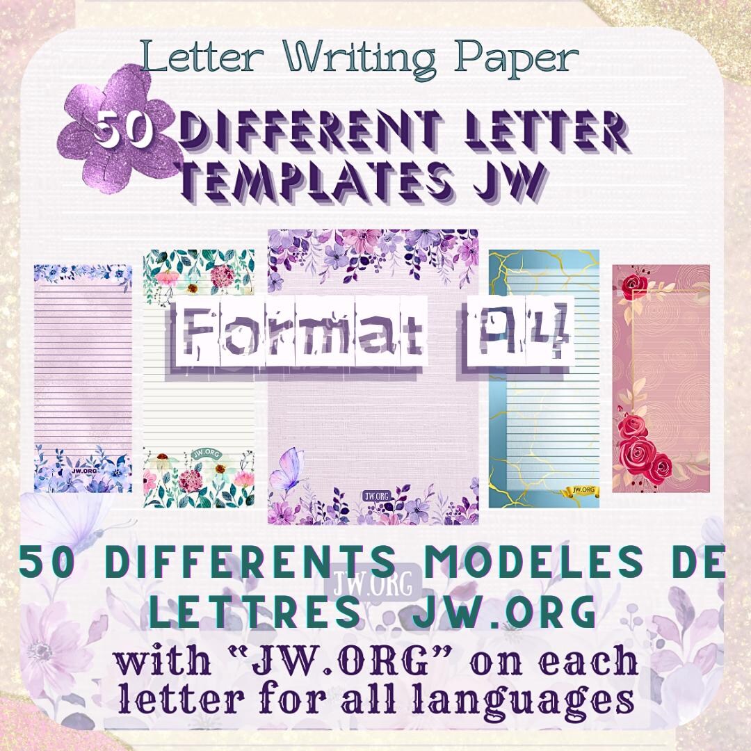 50 A4 Templates of JW Letter Paper With Jw.org Website for Mail / Tract ...